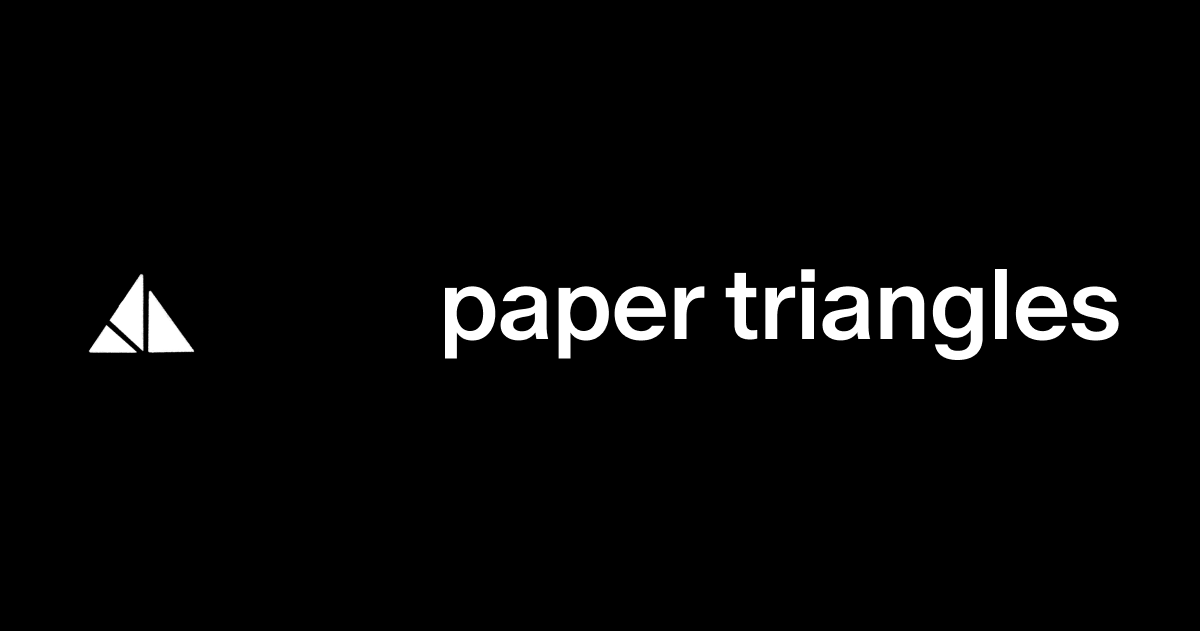 Home · Paper Triangles · AR agency for social platforms